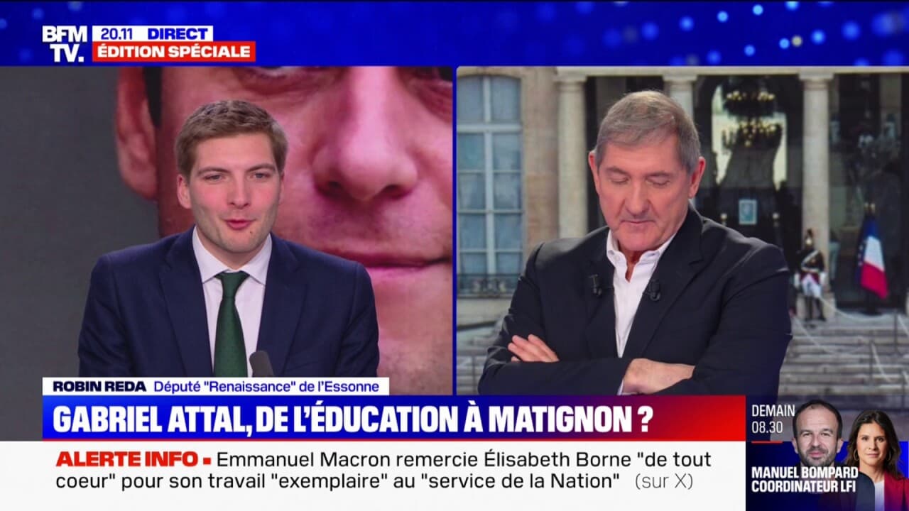 Robin Reda (Renaissance): "Gabriel Attal parle une langue qui est ...