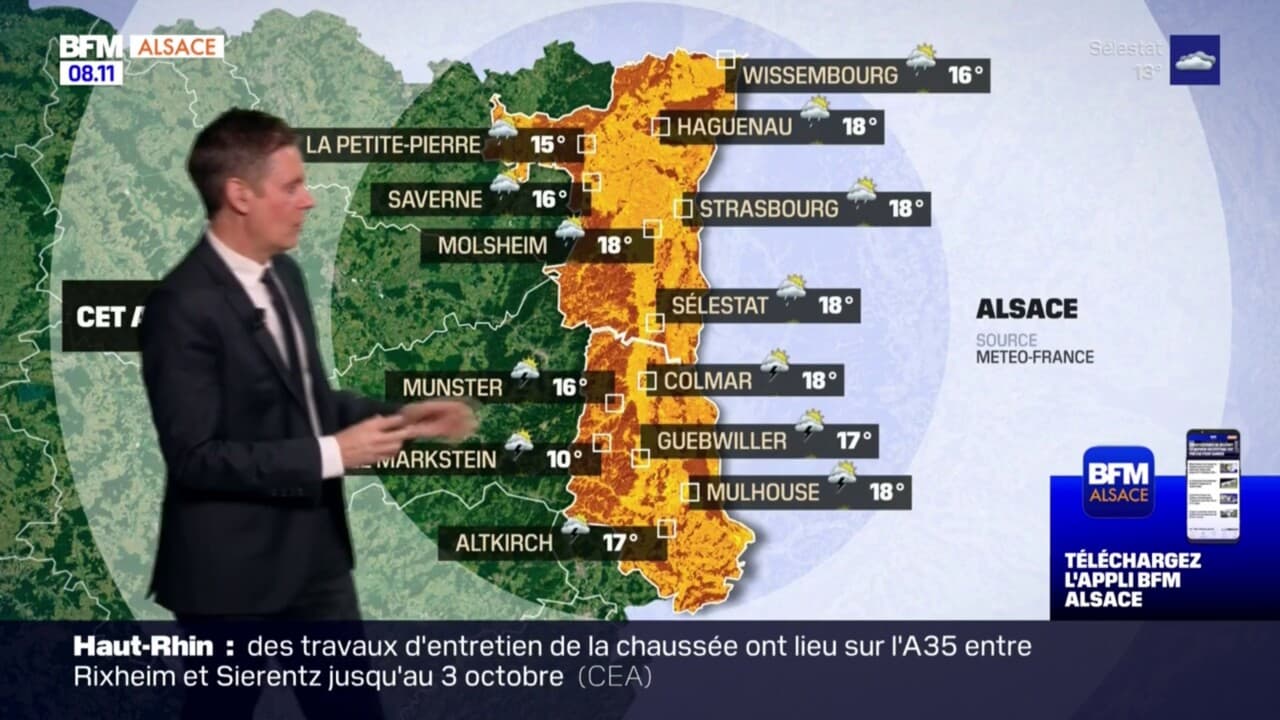 Météo Alsace: un ciel bien chargé ce dimanche, jusqu'à 18°C à ...
