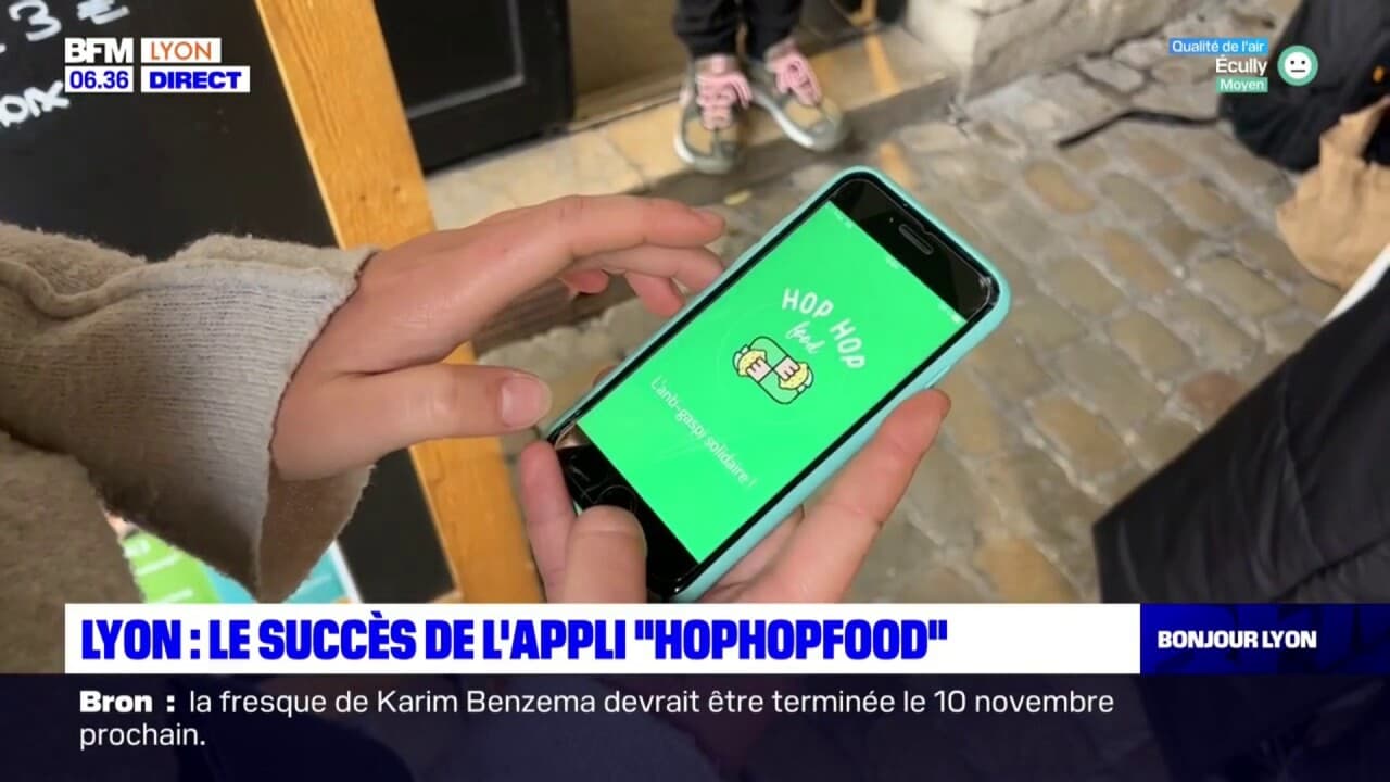 Lyon: le succès de l'application "Hop Hop Food"