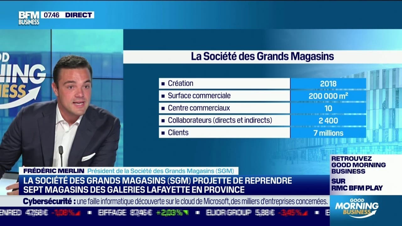 Frédéric Merlin, Président de la Société des Grands Magasins (SGM): "La ...