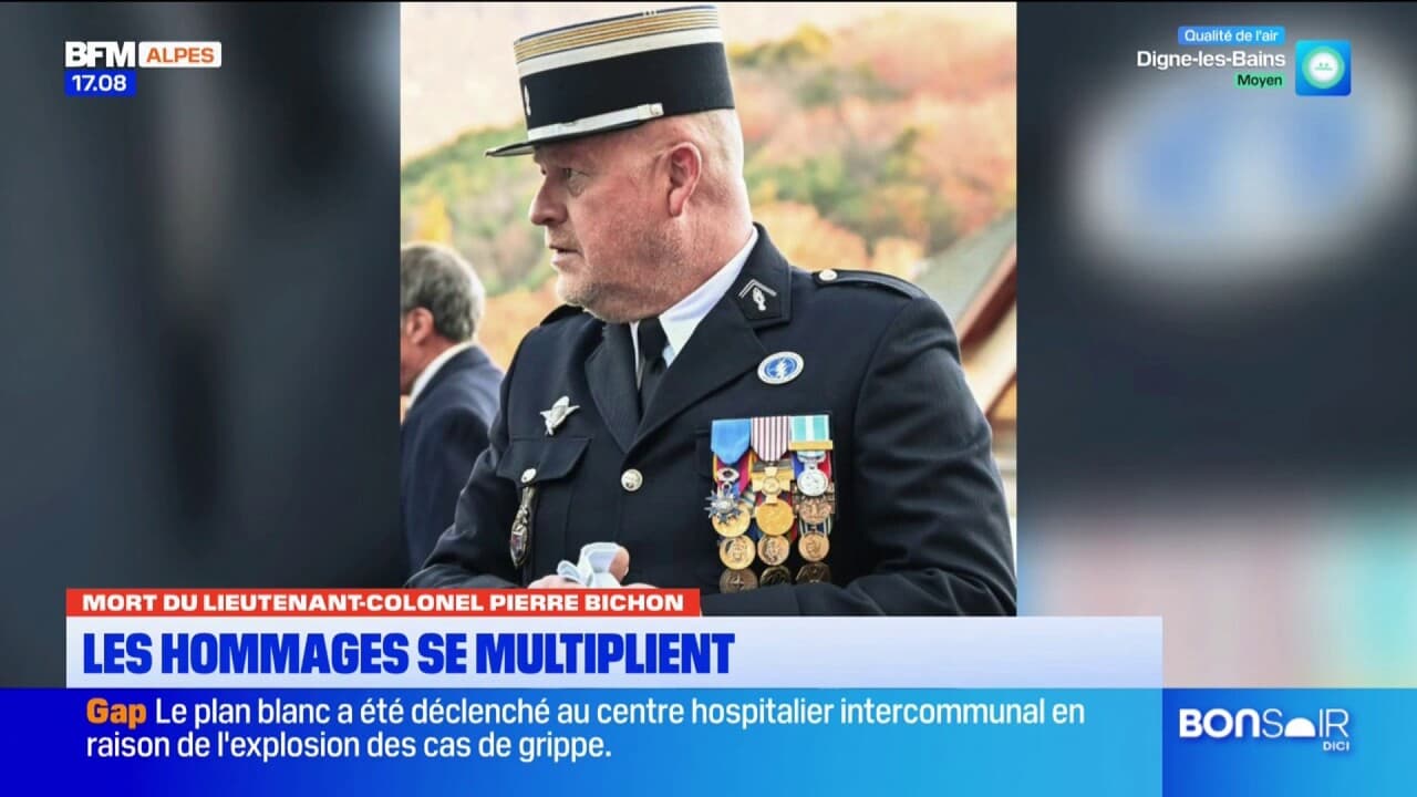 Mort du colonel Pierre Bichon: les hommages se multiplient dans les Alpes du Sud