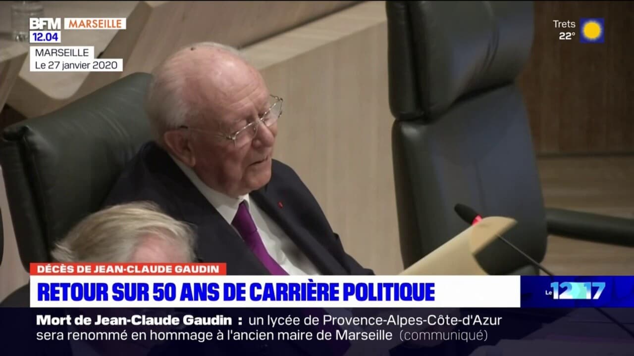 Mort de Jean-Claude Gaudin: retour sur 50 ans de carrière politique