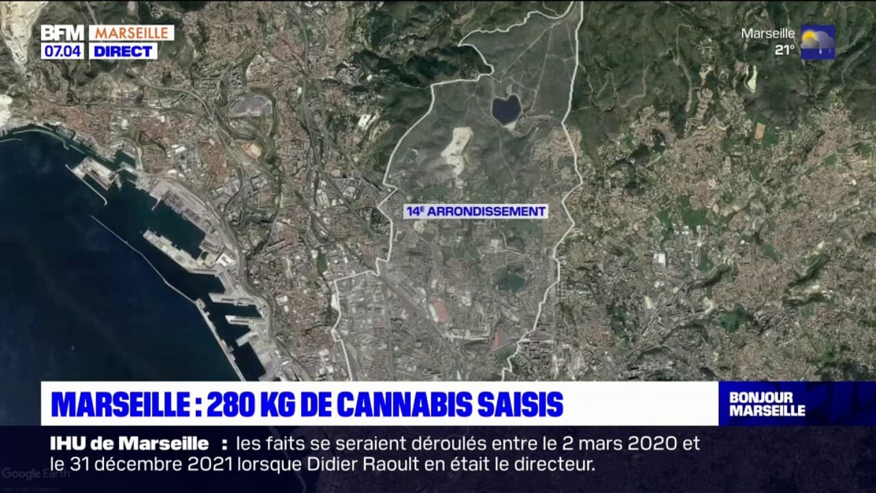 Marseille: 280 kilos de cannabis saisis dans le 14e arrondissement, un ...