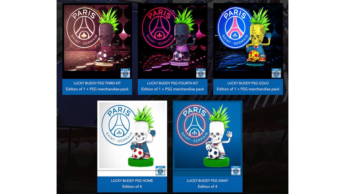 Le PSG lance ses premiers NFT, des œuvres virtuelles “de collection”