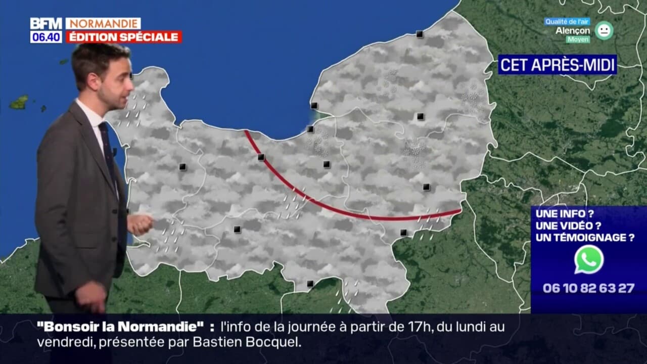 Météo Normandie: de la neige ce mercredi, jusqu'à 3°C à Caen et à Rouen