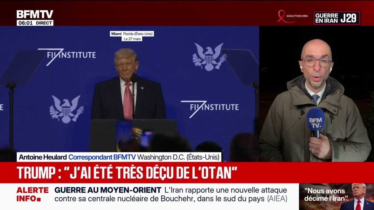 Guerre au Moyen-Orient: Donald Trump déclare avoir "été très déçu de l ...