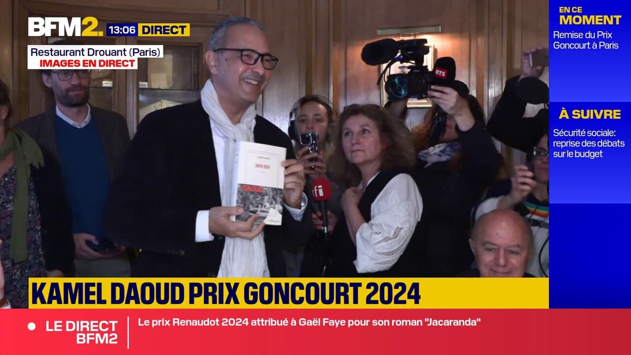 Les premiers mots de Kamel Daoud, prix Goncourt 2024, pour son roman ...