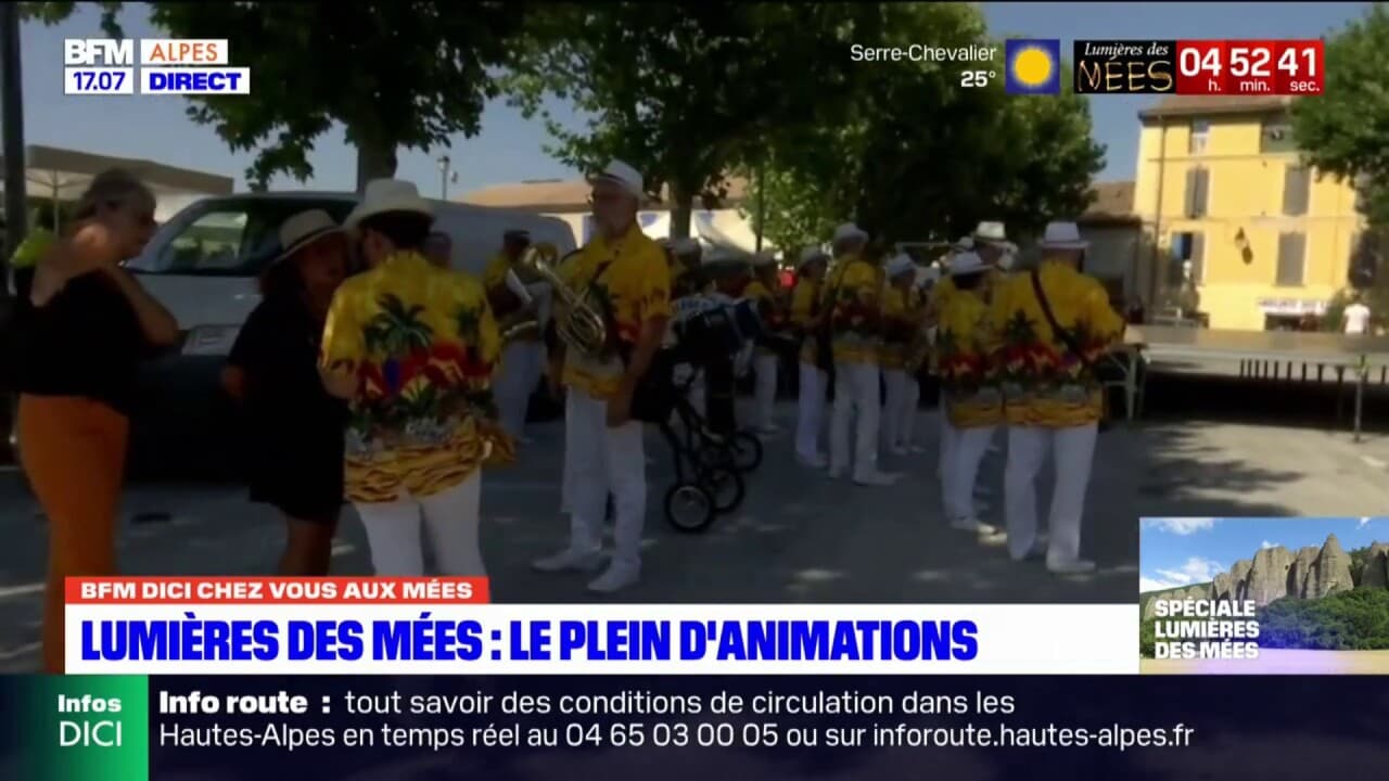 Lumières des Mées: l'ambiance monte petit à petit