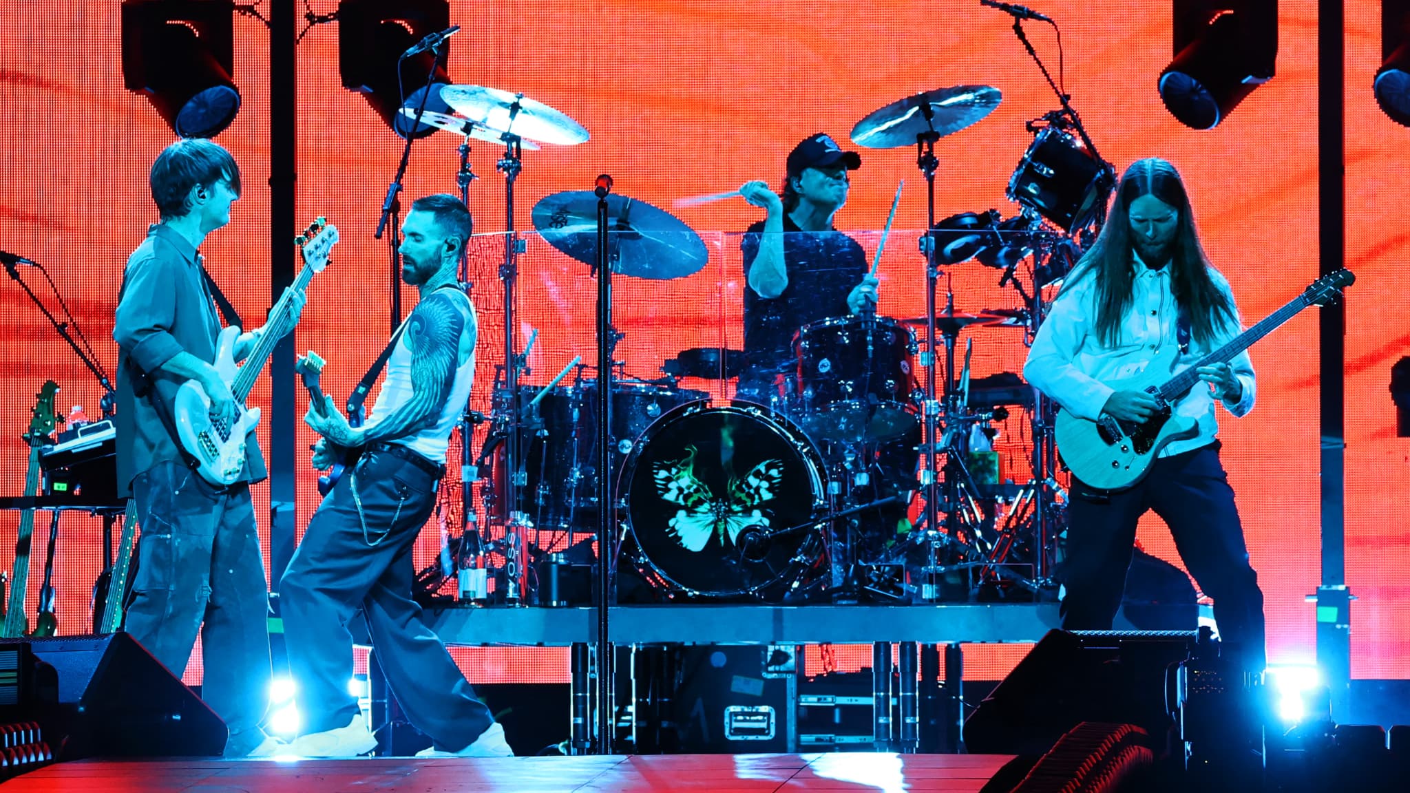 Le groupe Maroon 5 en concert au château de Chambord en juin 2026, son ...