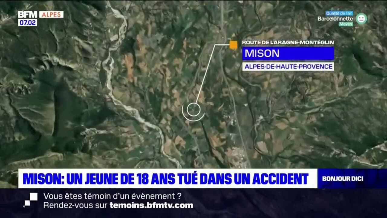 Alpes-de-Haute-Provence: un jeune homme de 18 ans tué dans un accident ...