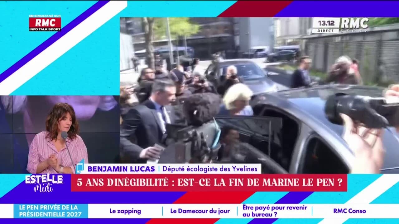 Procès Marine Le Pen : "C'est une condamnation d'une délinquante", affirme Benjamin Lucas ...