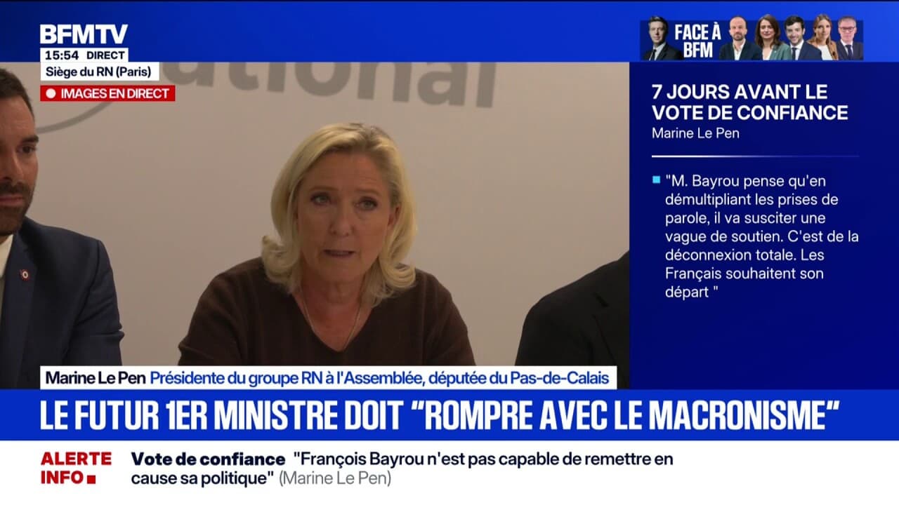 Marine Le Pen: "Nous sommes prêts à repartir à la bataille législative"