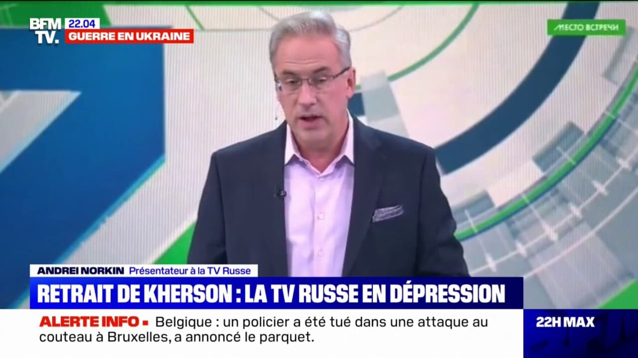 Retrait russe de Kherson: ce journaliste de la télévision d'État russe ...