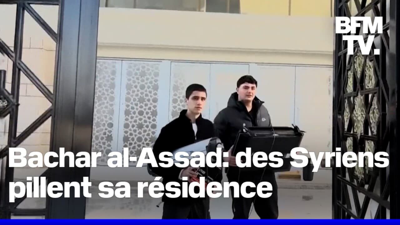 Syrie: le palais et la résidence de Bachar al-Assad à Damas pillés ...