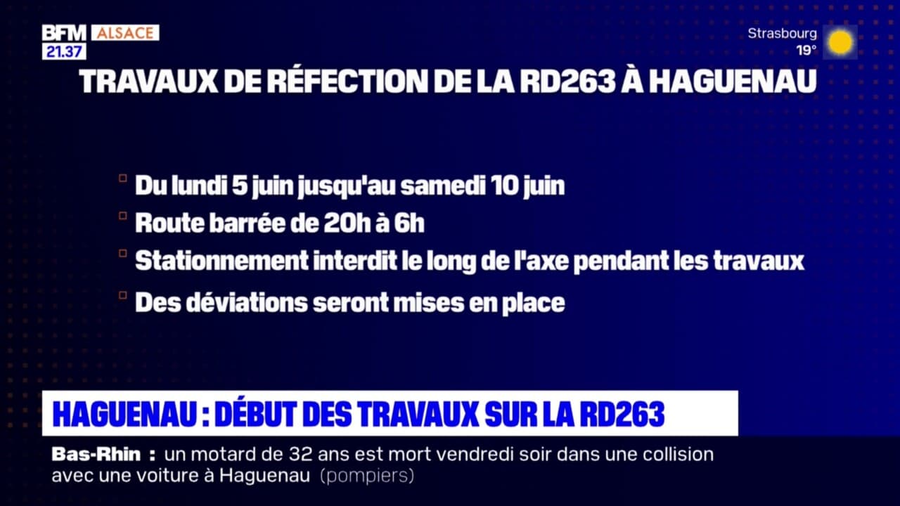 Haguenau: début des travaux sur la RD263