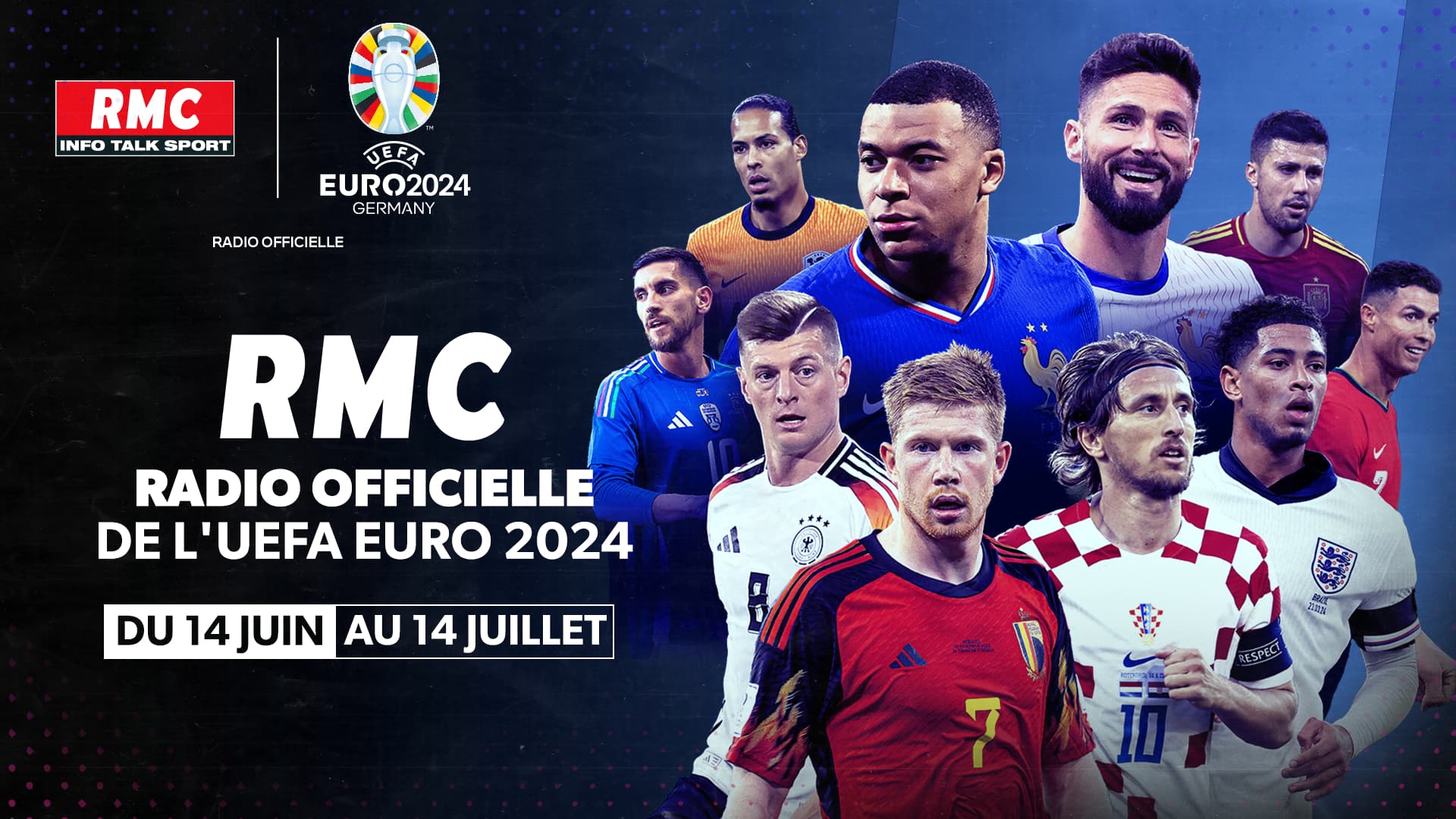Euro 2024: dispositif unique sur RMC, au coeur de l'événement