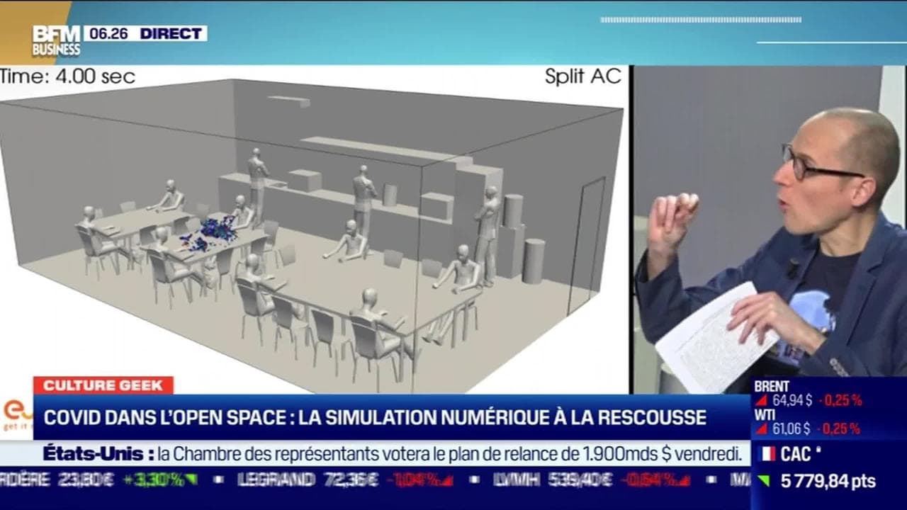 Culture Geek : Covid dans l'Open space, la simulation numérique à la rescousse, par Anthony ...