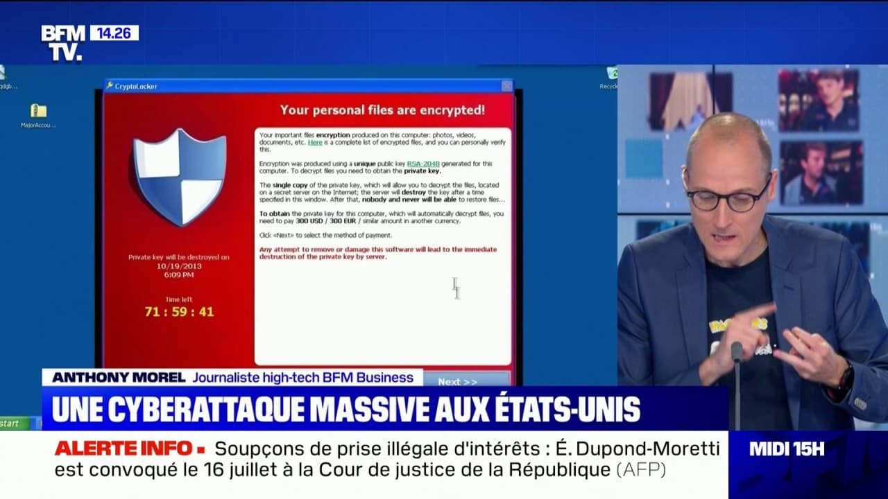 Une attaque informatique massive touche des centaines d'entreprises aux ...