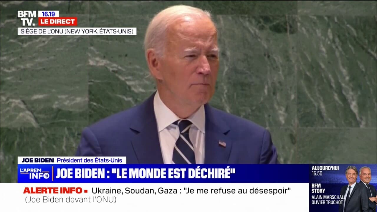 Joe Biden: "La guerre de Poutine ne fonctionne pas (...) On ne peut pas ...