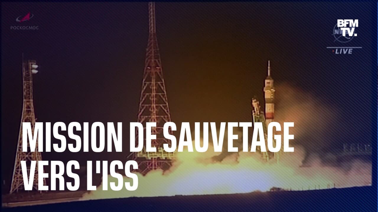 Décollage d'un vaisseau de secours russe vers la Station spatiale ...