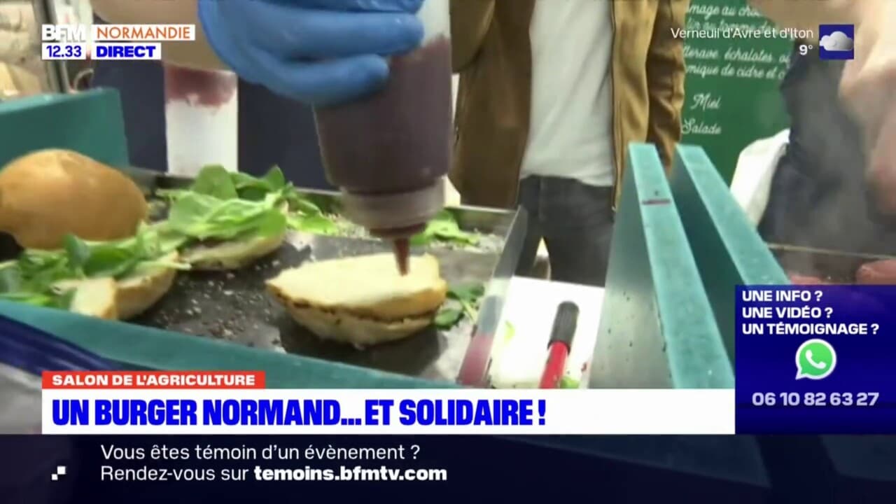 Salon de l'Argriculture: un burger 100% normand, avec des produits de ...