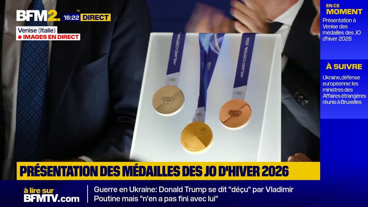 JO d'hiver 2026: la présentation des médailles