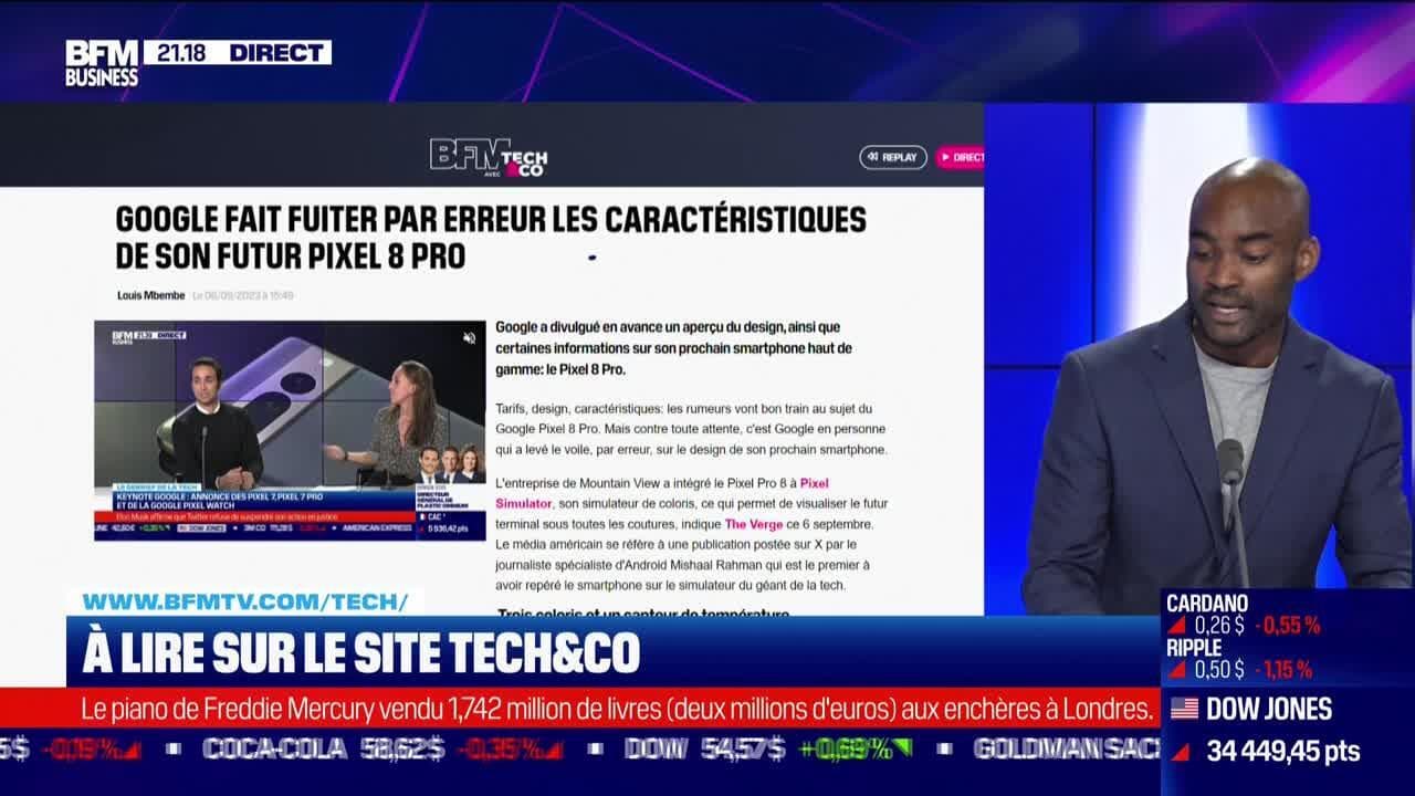 À lire sur le site Tech&Co : La fuite par erreur des caractéristiques du Pixel 8 pro, par Louis ...