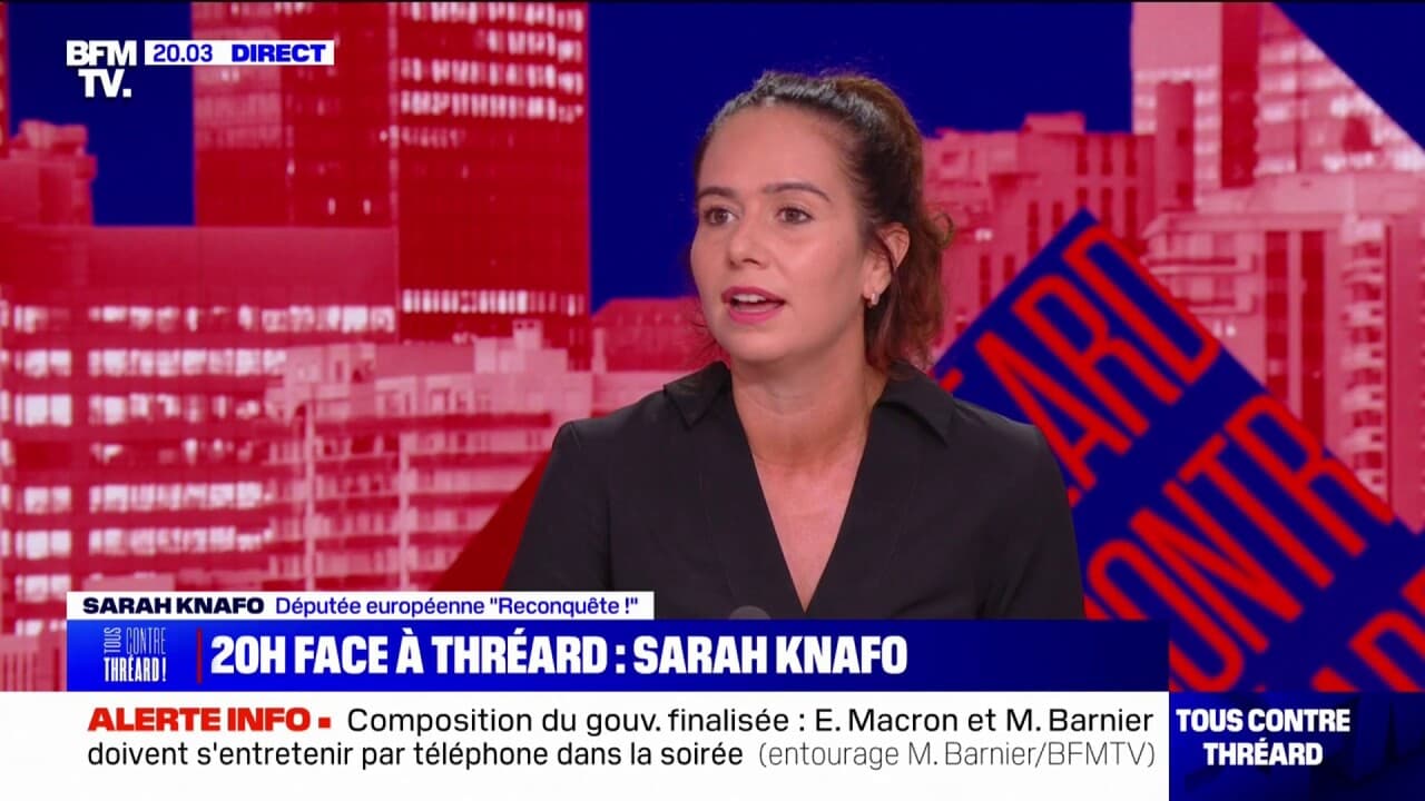 Sarah Knafo (Reconquête): "On est passé d'un gouvernement macroniste ...