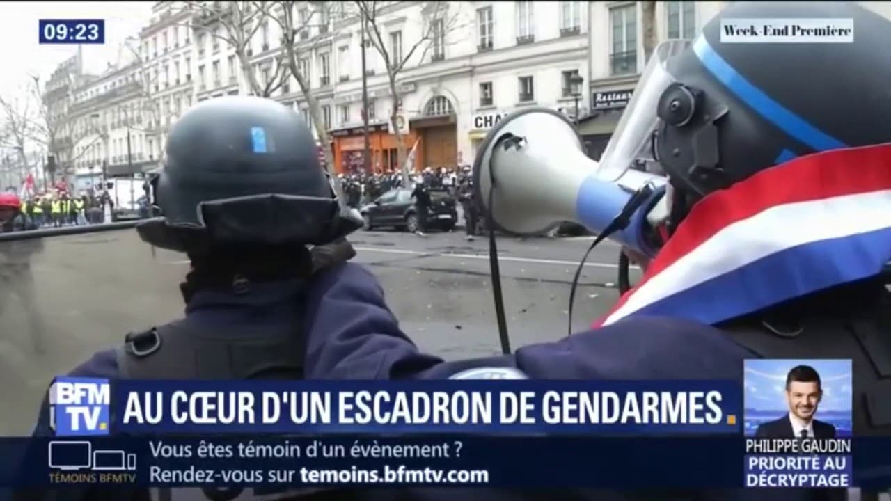 Gilets jaunes: au coeur d'un escadron de gendarmes mobiles Gilets jaunes: au coeur d'un escadron de gendarmes mobiles