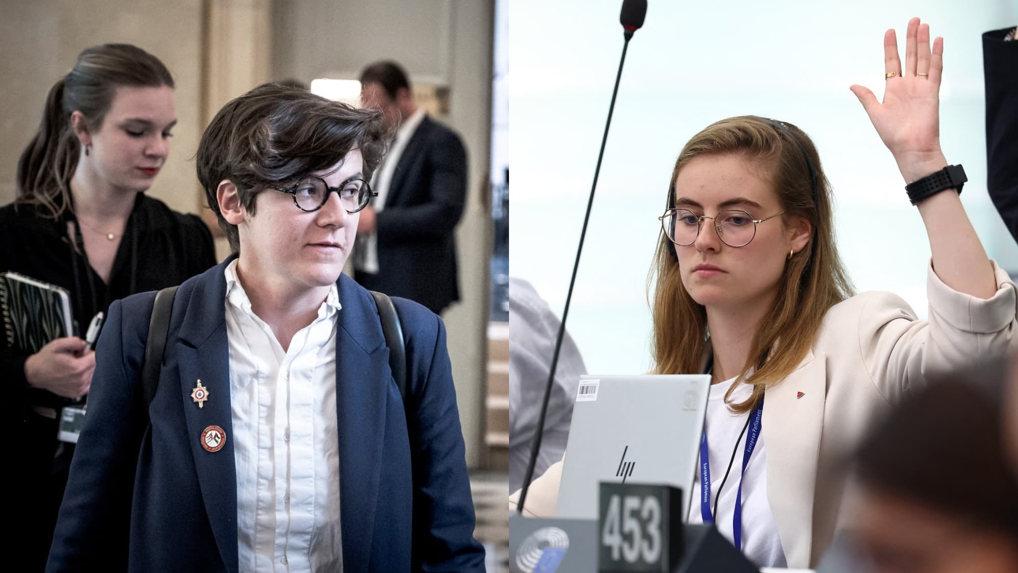 Gabrielle Cathala et Emma Fourreau, deux députées françaises à bord du ...