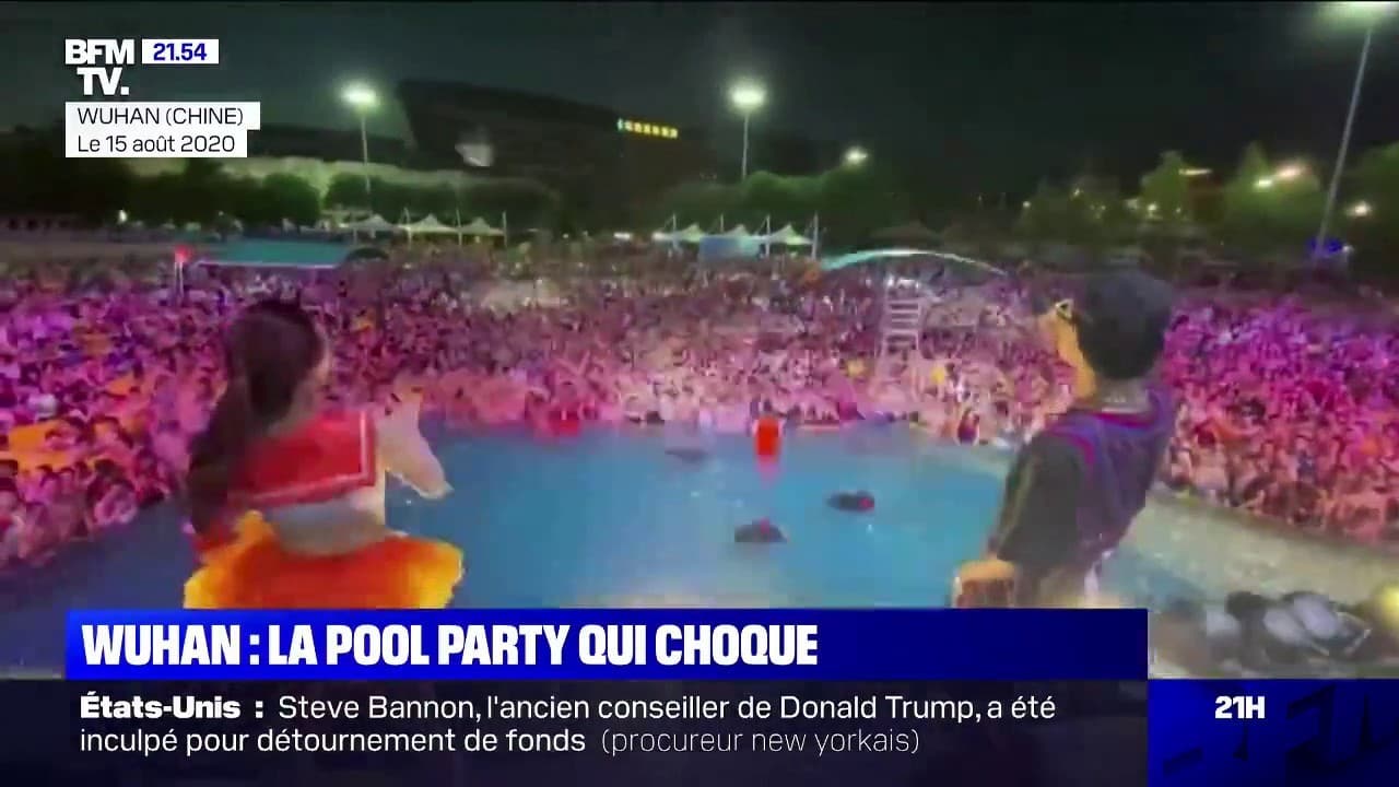 Les images d'une pool party à Wuhan choquent les réseaux sociaux, les ...