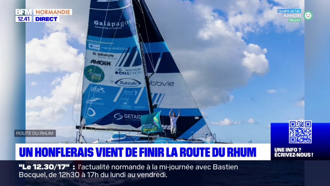 Route du Rhum: l'Honfleurais Pierre-Louis Attwel est arrivé à Point-à-Pitre