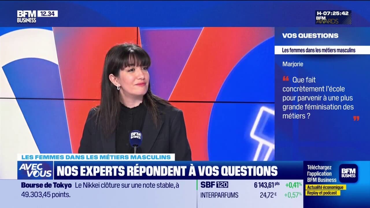 Une plus grande féminisation des métiers