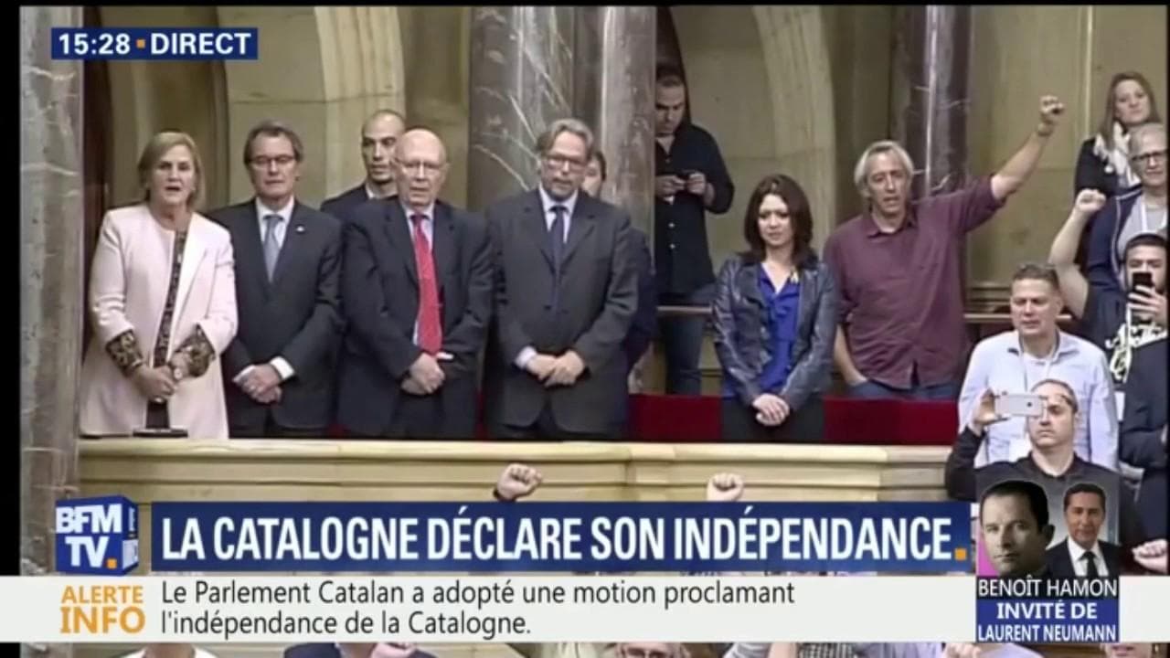 Le Parlement catalan a adopté une motion proclamant l'indépendance de ... Le Parlement catalan a adopté une motion proclamant l'indépendance de ...