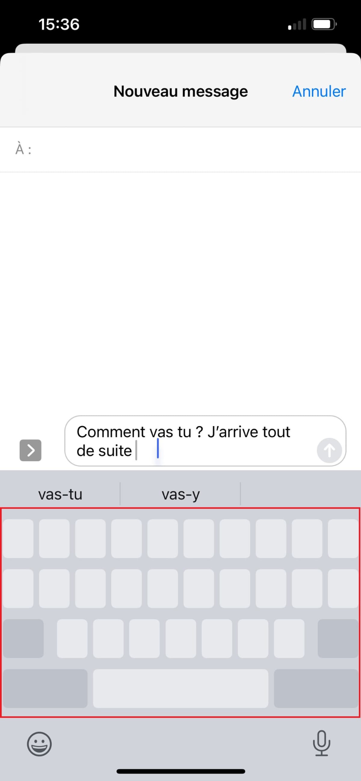 La barre espace du clavier permet de déplacer le curseur sur votre ...