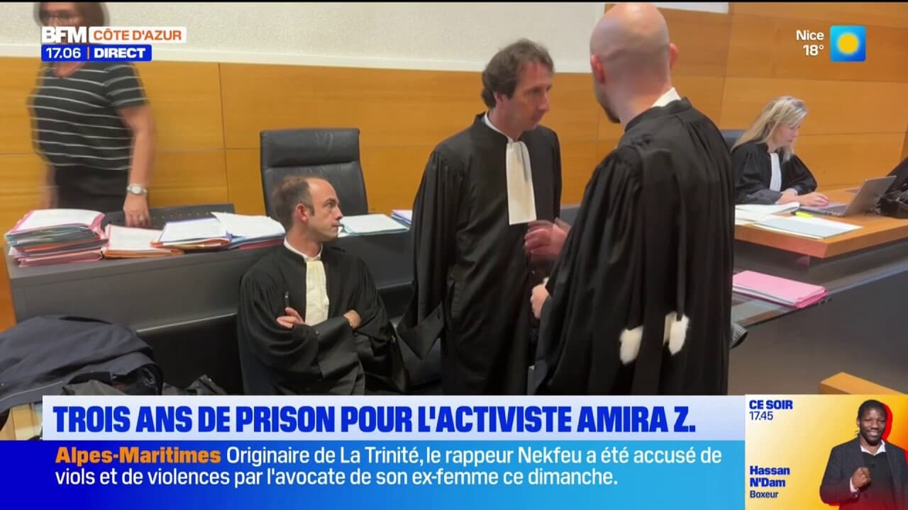 Nice: l'activiste Amira Z. condamnée à trois ans de prison pour ...