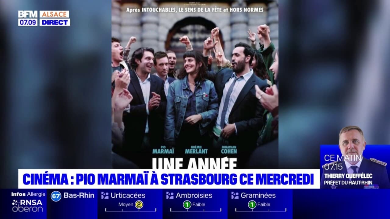 Strasbourg: l'acteur Pio Marmaï attendu ce mercredi pour présenter son ...
