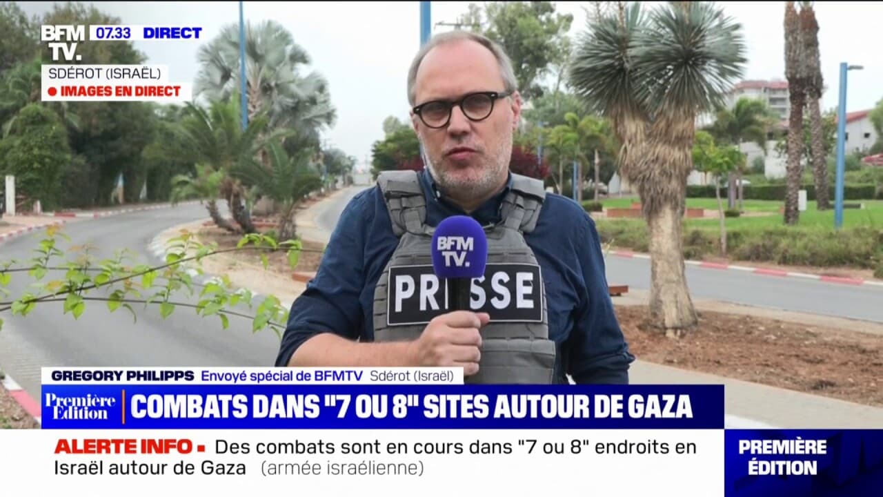 Israël: à Sdérot, ville située autour de la bande de Gaza, les combats ...