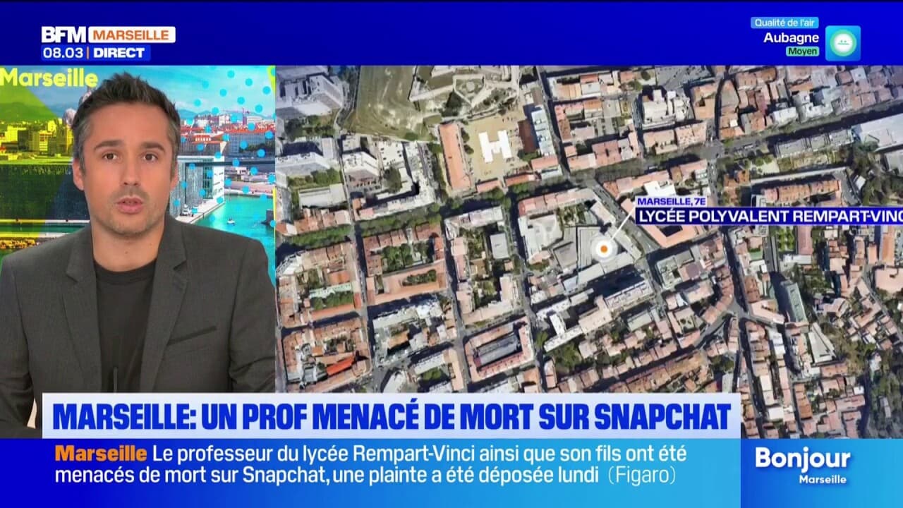 Marseille: un professeur et son fils menacés de mort sur Snapchat