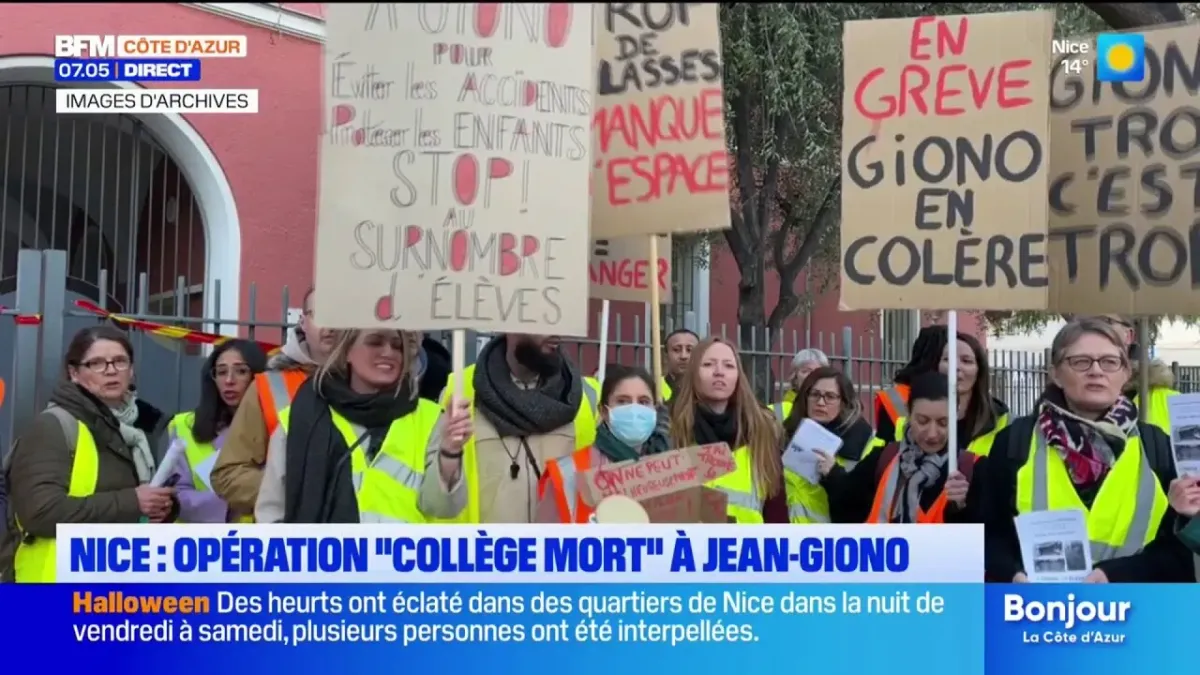 Nice : opération "collège mort" à Jean-Giono