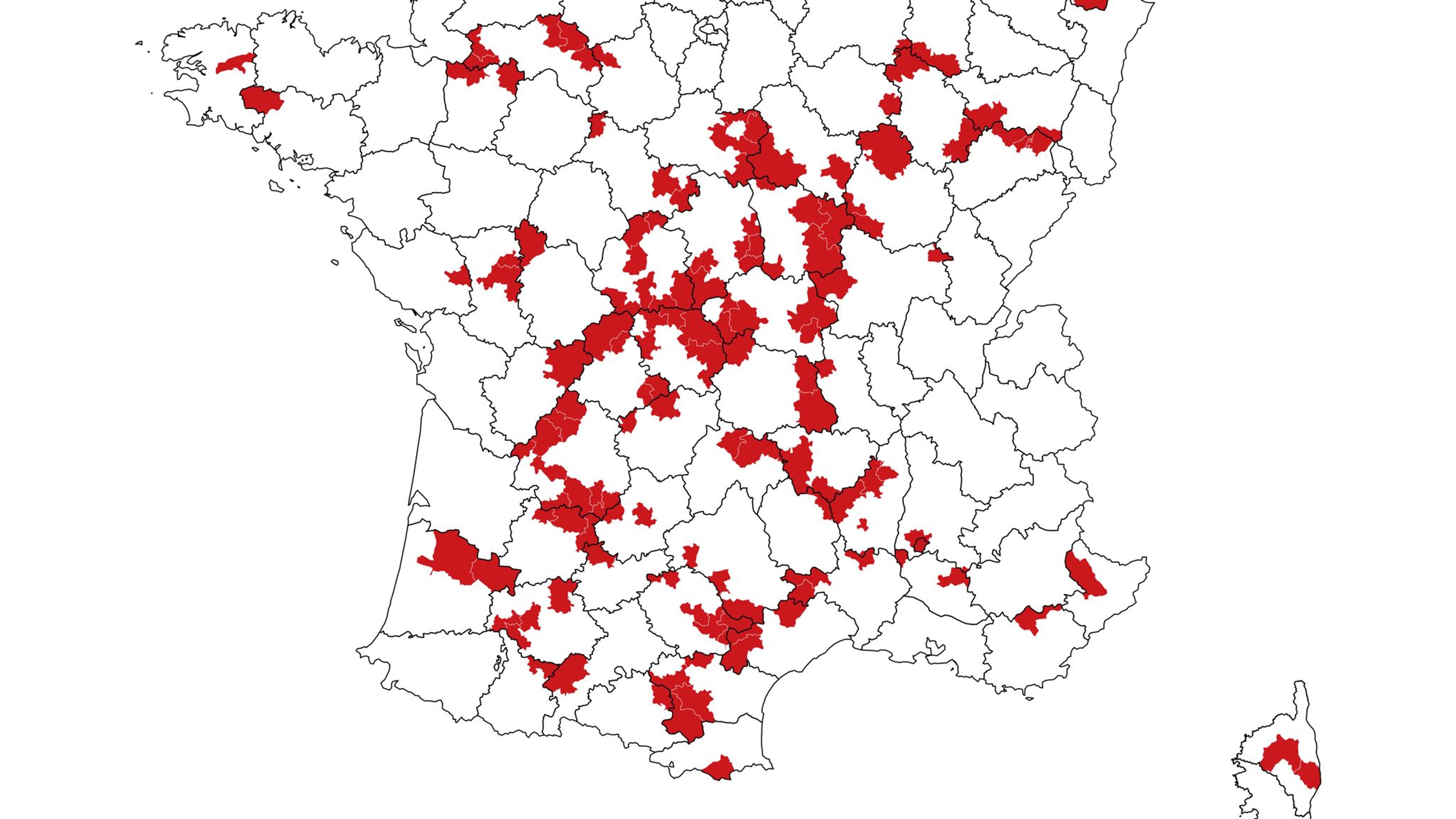 Déserts médicaux: la carte des 151 zones prioritaires qui vont recevoir ...