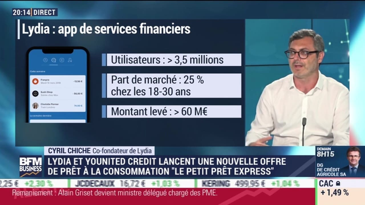 Cyril Chiche (Lydia) : Lydia et Younited Credit lancent une nouvelle ...
