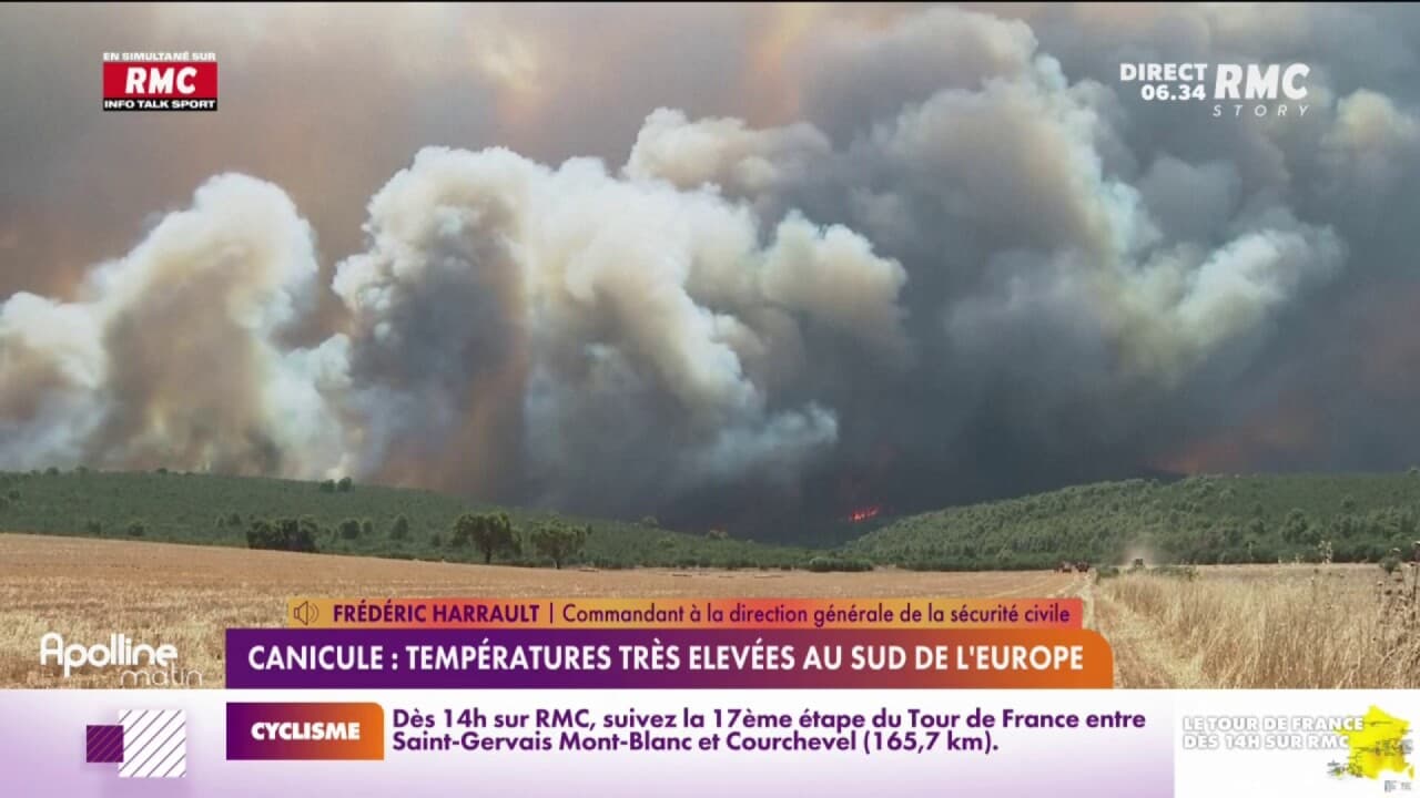 Canicule : températures très élevées au Sud de l'Europe