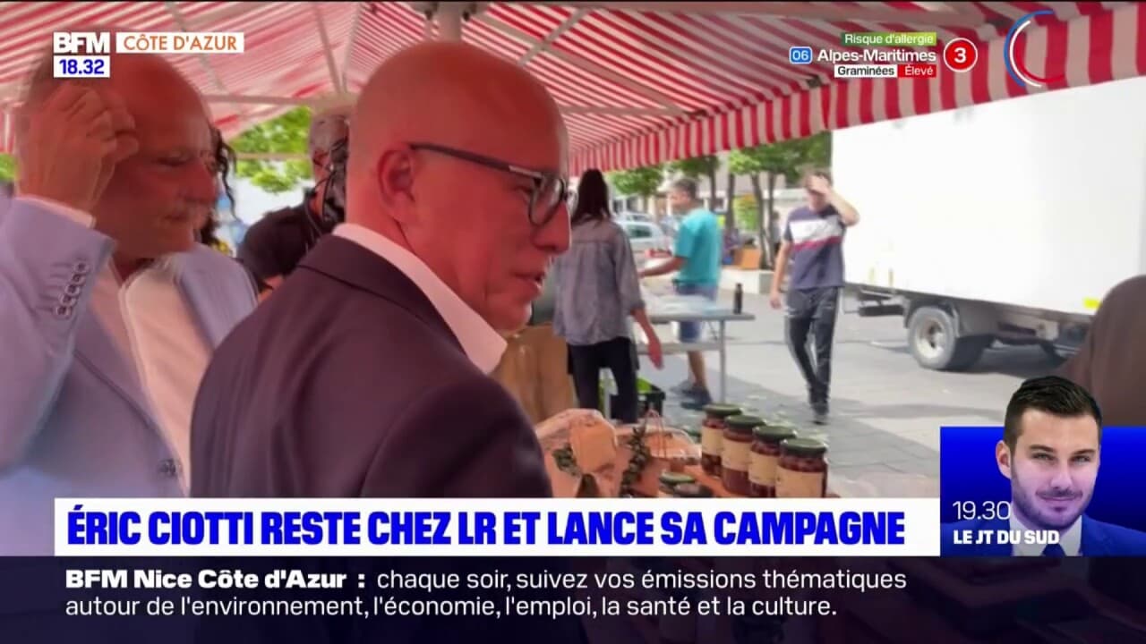 Législatives: Éric Ciotti reste chez LR et lance sa campagne à Nice