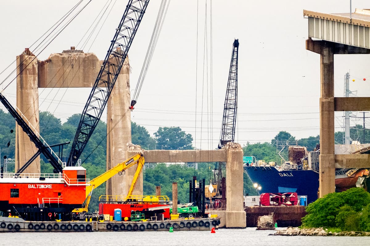 Pont effondré à Baltimore: les images du porte-conteneurs déplacé près ...
