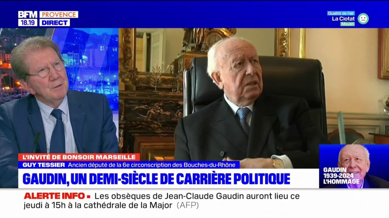 Mort de Jean-Claude Gaudin: l'ancien député Guy Tessier raconte son ...