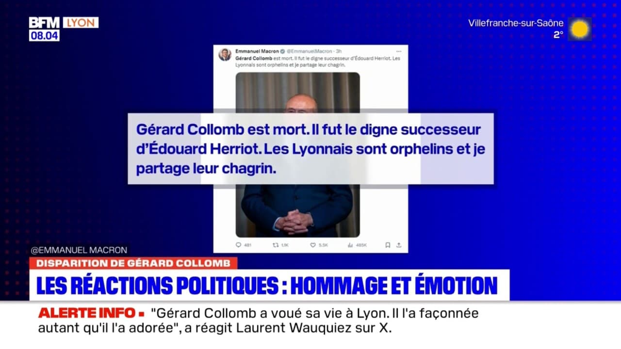 "Un bâtisseur visionnaire": les hommages politiques à Gérard Collomb, mort à l'âge de 76 ans