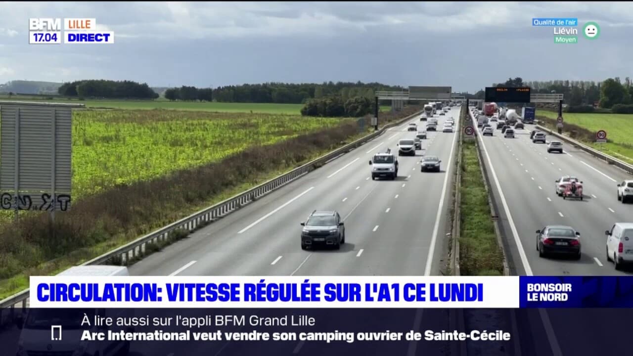 Nord-Pas-de-Calais: la vitesse régulée sur l'autoroute A1