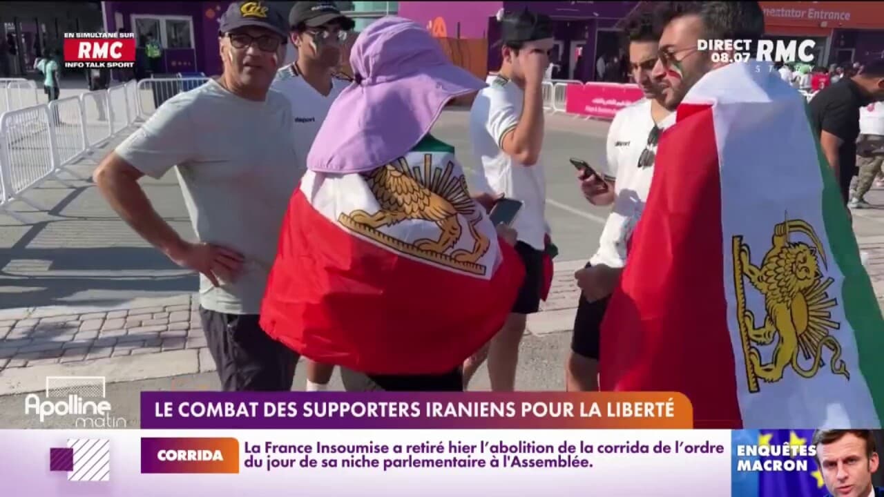 le combat des supporters iraniens pour la liberté