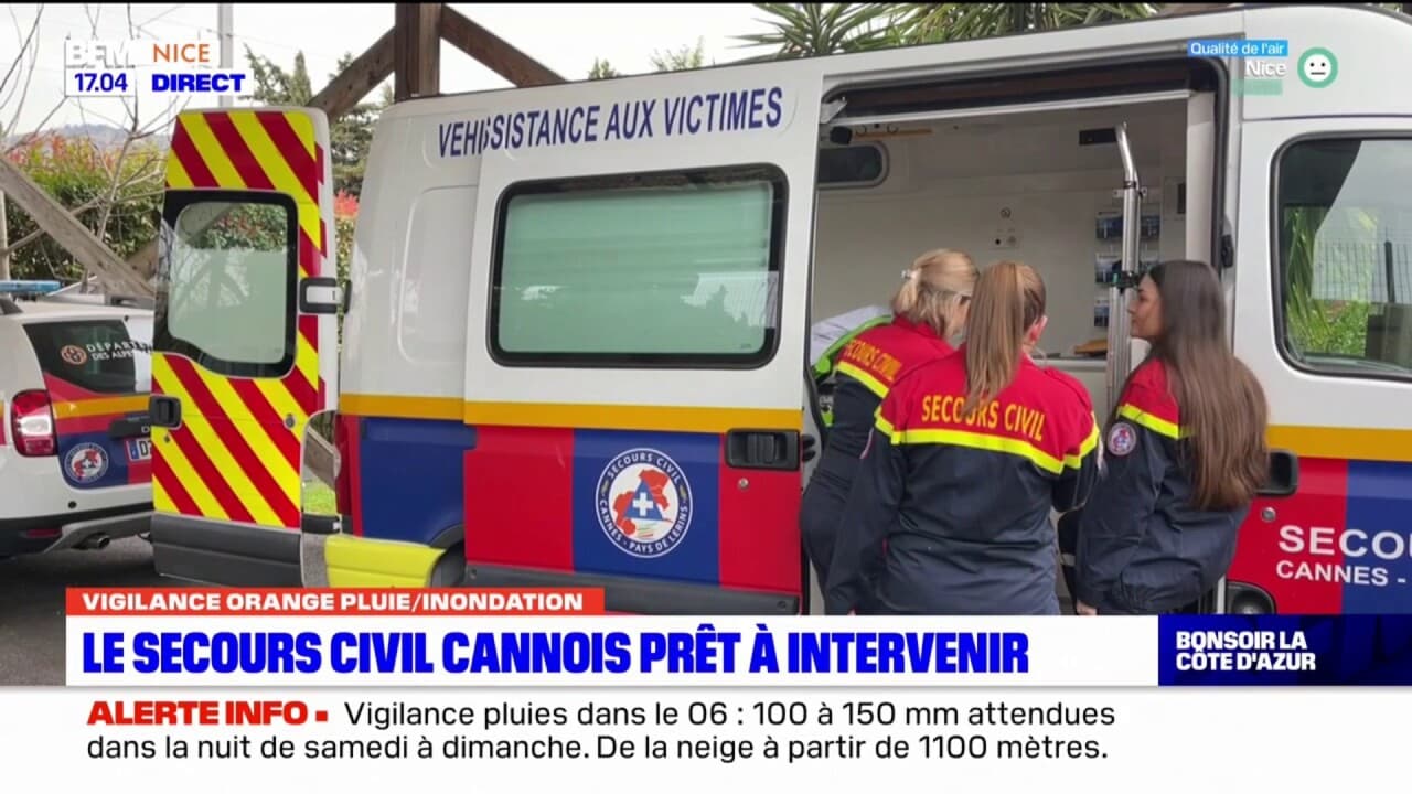 Vigilance pluie-inondation: le Secours civil de Cannes se tient prêt à ...